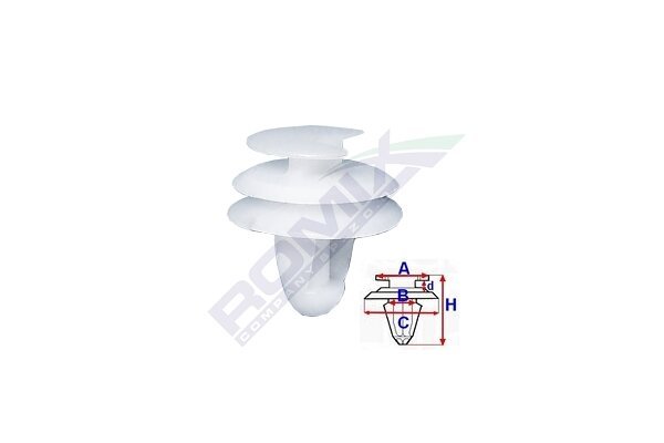 Set za pričvršćivane Peugeot RXC10068 10 komada