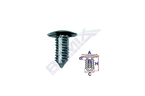 Set za pričvršćivane Peugeot RXC10153 10 komada