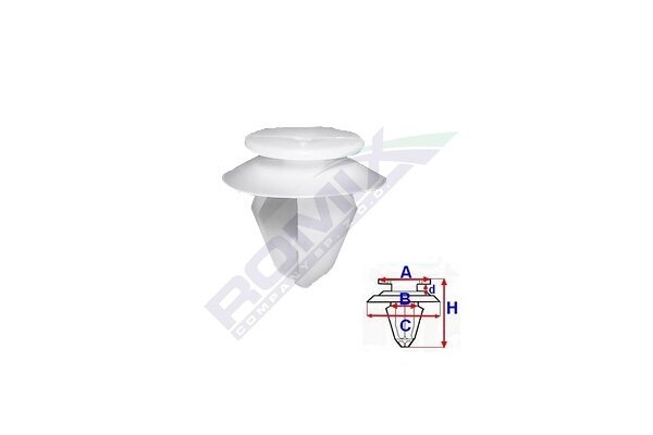 Set za pričvršćivane Peugeot RXC60316 10 komada