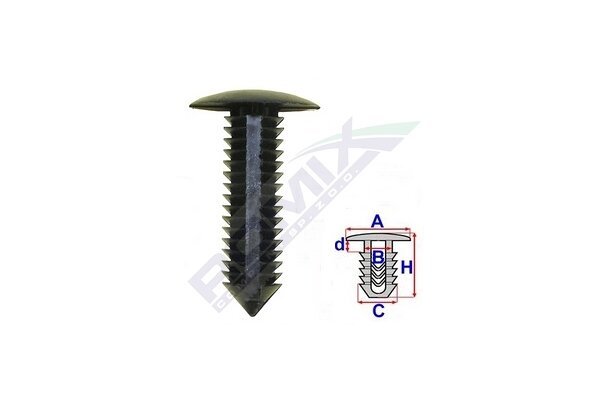 Set za pričvršćivane Peugeot RXC60374 10 komada