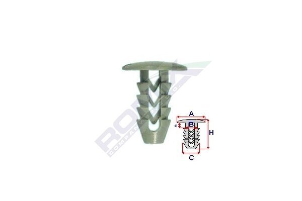 Set za pričvršćivane Renault RXC10067 (10 komada)