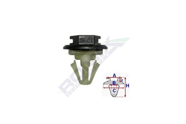Set za pričvršćivane Renault RXC60568 (5 komada)