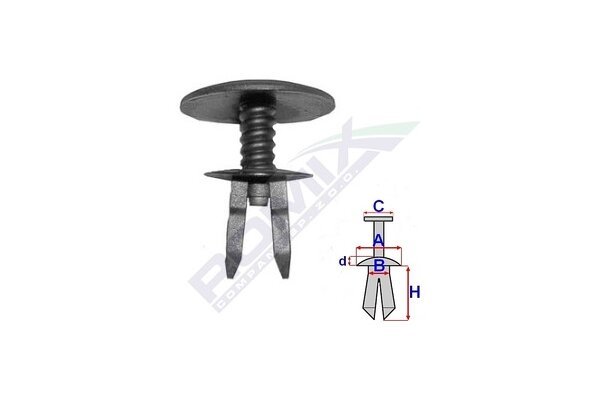 Set za pričvršćivane Seat/Škoda/Volkswagen RX10915 10 komada