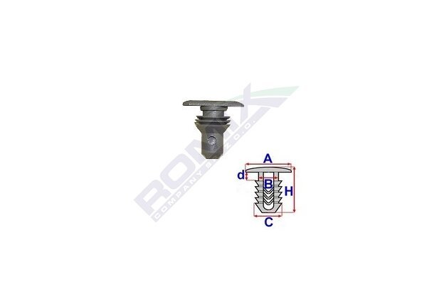 Set za pričvršćivane Seat/Škoda/Volkswagen RXC60110 10 komada