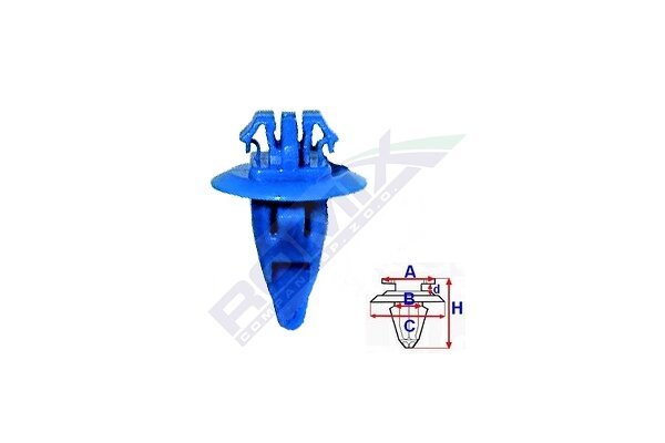 Set za pričvršćivane Toyota RX80104 (10 komada)