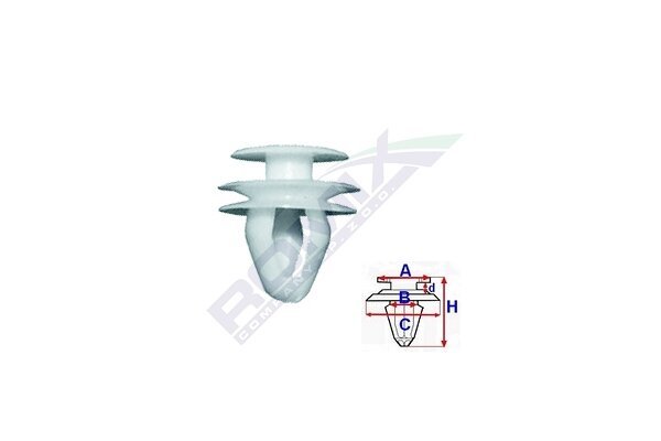 Set za pričvršćivane Toyota RXB22067 (10 komada)