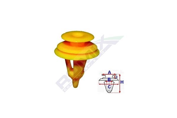 Set za pričvršćivane Toyota RXC10067 (10 komada)