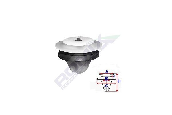 Set za pričvršćivane Volkswagen RXC60439 (10 komada)