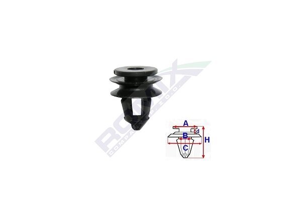 Set za pričvršćivane Volkswagen RXC60540 (10 komada)