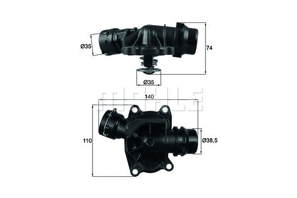 Termostat TI23388 - BMW Serije 3 98-06 (Mahle)