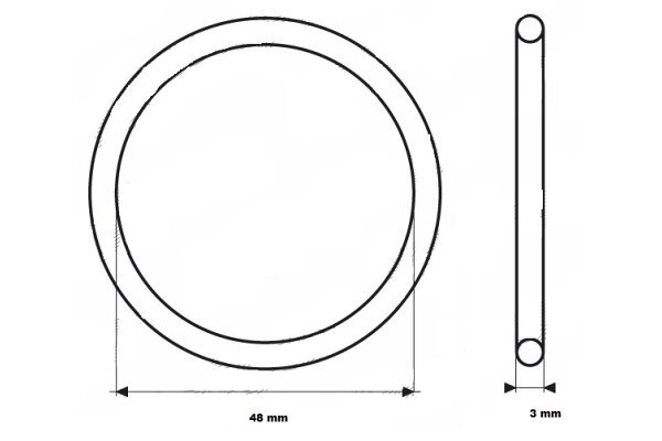 Zaptivka termostata UOR04 - 48x3 mm