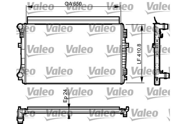 Hladnjak vode 13C1081X - Volkswagen Passat 14-