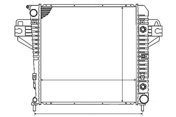 Hladnjak vode 3410081K - Jeep Cherokee (KJ), MOPAR, 01-08