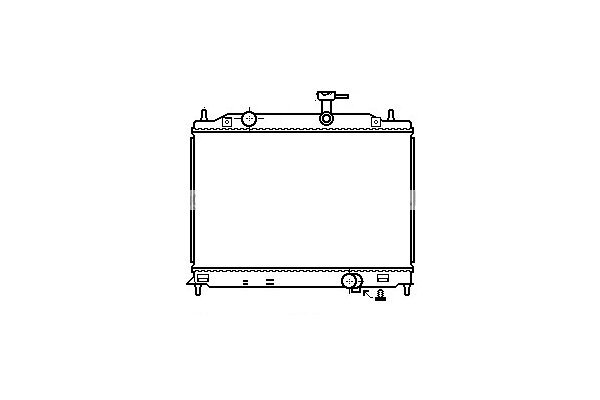 Hladnjak vode 383708-1 - Honda Fit (GE), 08-15