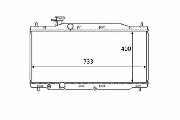Hladnjak vode 387808-1 - Honda CRV 07-12