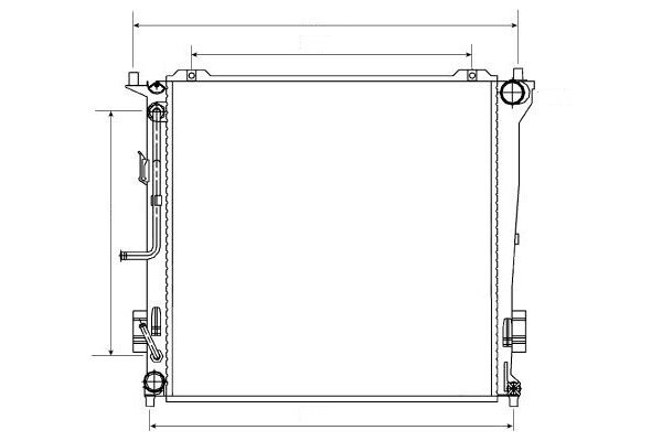 Hladnjak vode 4015084X - Hyundai i30 (FD), OEM, 07-12