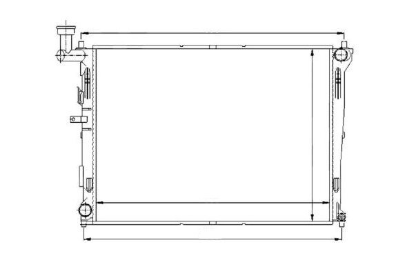 Hladnjak vode 4015085X - Kia Cee'd (ED), OEM, benzin, 07-12