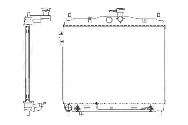 Hladnjak vode 404208-3 - Hyundai Getz (TB), 02-11