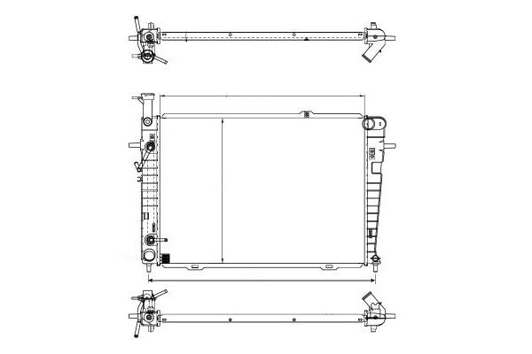 Hladnjak vode 404708-1 - Hyundai Tucson (JM), 04-10