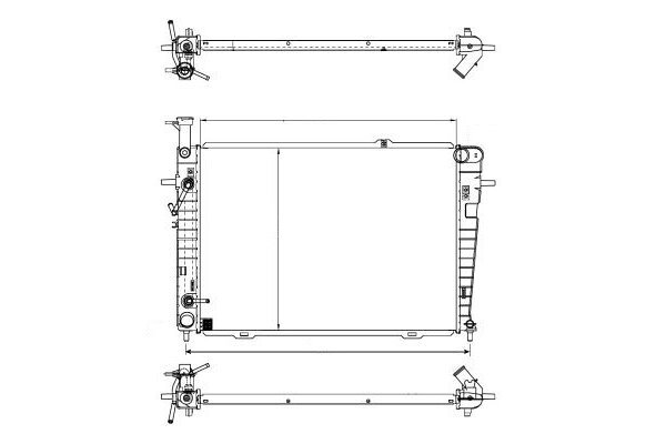 Hladnjak vode 404708-5 - Hyundai Tucson (JM), 04-10