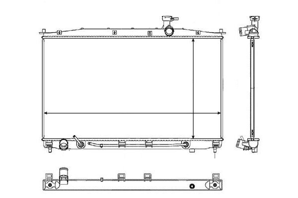 Hladnjak vode 4051081X - Hyundai Santa Fe (CM). 06-12