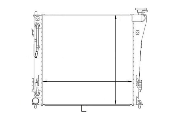 Hladnjak vode 40D108-2 - Hyundai I40 (VF), 11-