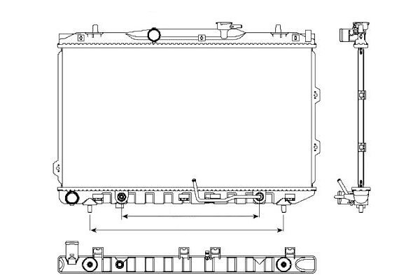 Hladnjak vode 411308-5 - Kia Cerato (FE), 04-08