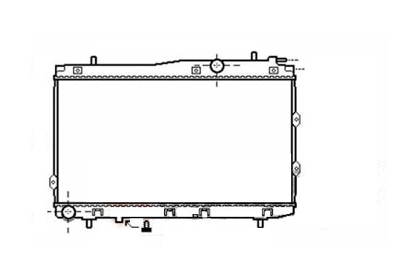 Hladnjak vode 4113084X - Kia Cerato (FE), 04-08