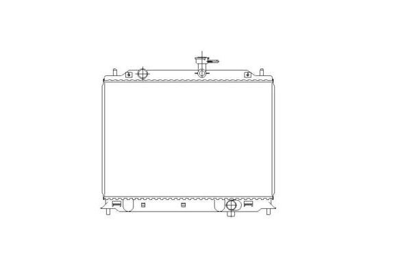 Hladnjak vode 4117083X - Kia Rio (DE), OEM, 05-11