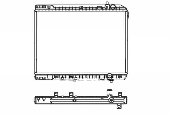 Hladnjak vode 4142082X - Kia Carnival (VQ), OEM. 06-11