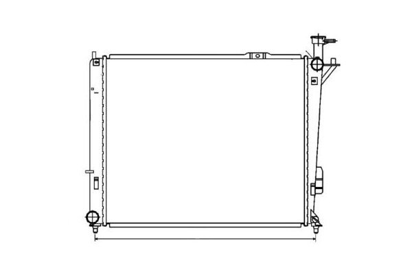 Hladnjak vode 41B108-2 - Hyundai Solaris (RB), 10-