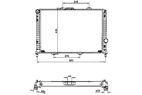 Hladnjak vode 421108-4 - Lancia Lybra 99-05