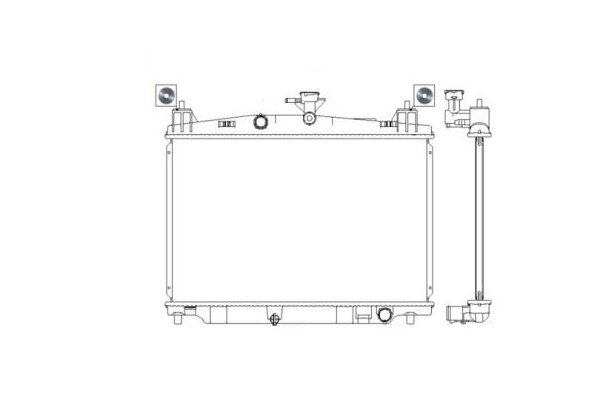 Hladnjak vode 453308-1 - Mazda 2 07-14