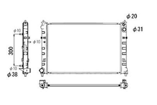 Hladnjak vode 457908-2 - Mazda MPV 99-04