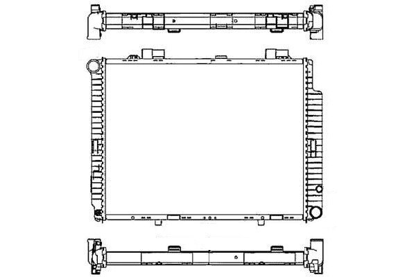 Hladnjak vode 501508-3 - Mercedes-Benz Razred E 95-02