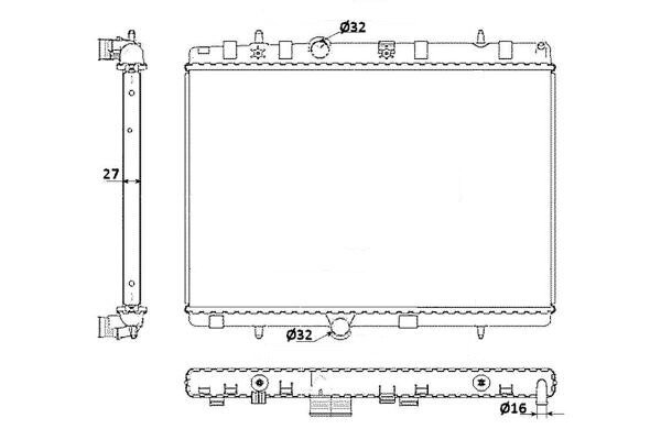 Hladnjak vode 572408-2 - Peugeot 301 13-