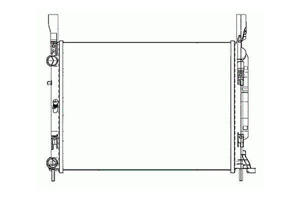 Hladnjak vode 606208-3 - Mercedes-Benz Citan 12-