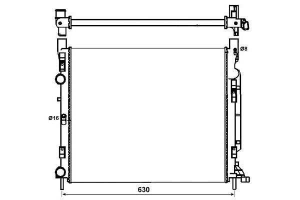 Hladnjak vode 606208A2 - Mercedes-Benz Citan 12-