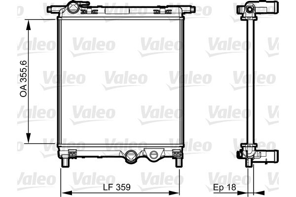 Hladnjak vode 95A1081X - Seat MII 11-