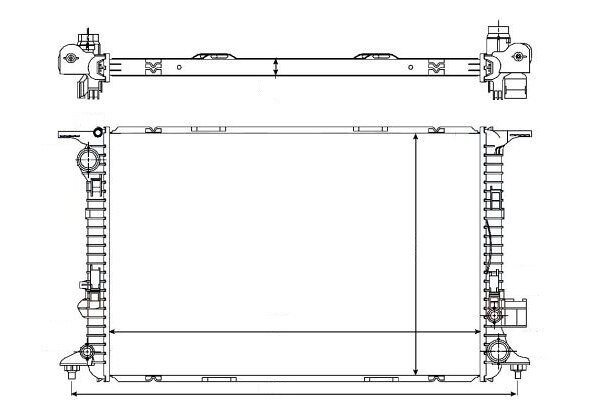 Hladnjak vode Audi A8 (4F/D4), OEM, benzin, 10-