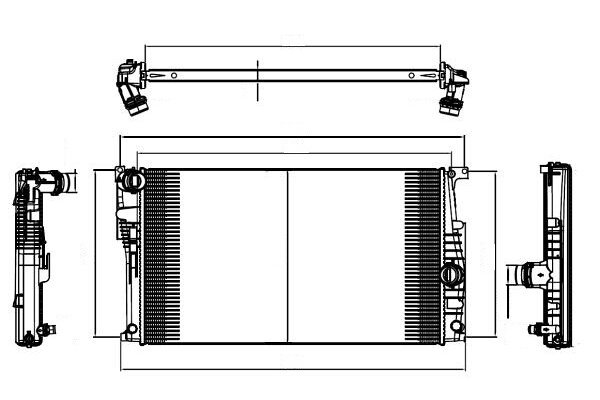 Hladnjak vode BMW Serije 1 (F20/F21), benzin, 11-