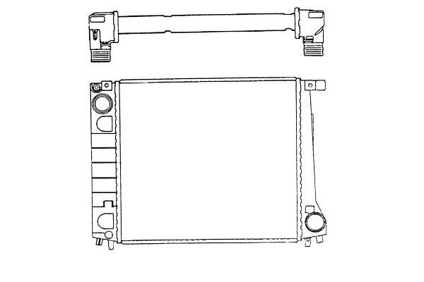 Hladnjak vode BMW Serije 3 E30 87-90 440 x 330 MT bez klime