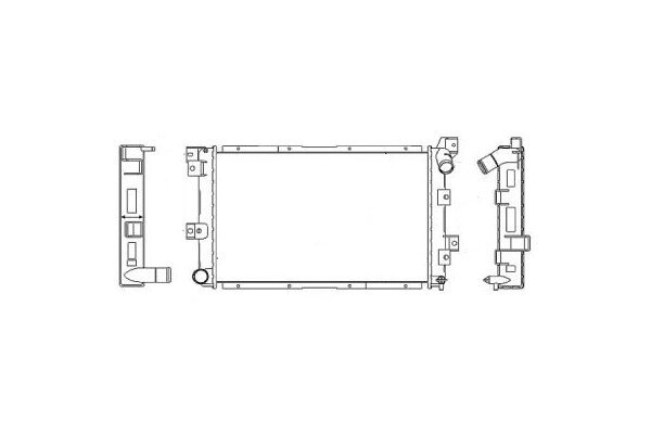 Hladnjak vode Chrysler Voyager 96-01 665 x 327