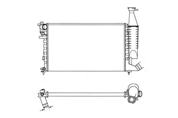 Hladnjak vode Citroen Berlingo 98-02 610 x 378