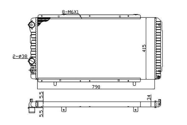 Hladnjak vode Citroen Jumper 94-02