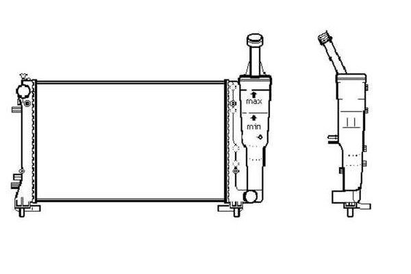 Hladnjak vode Fiat Idea 03- 1.4i-16V