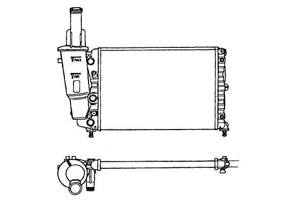 Hladnjak vode Fiat Punto 55 93-99