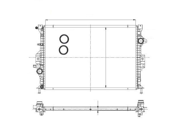 Hladnjak vode Ford C-Max, OEM, 11-15