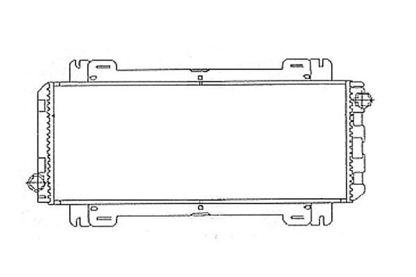 Hladnjak vode Ford Fiesta 83-89 502x225