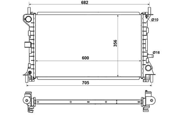 Hladnjak vode Ford Focus 98-04 klima